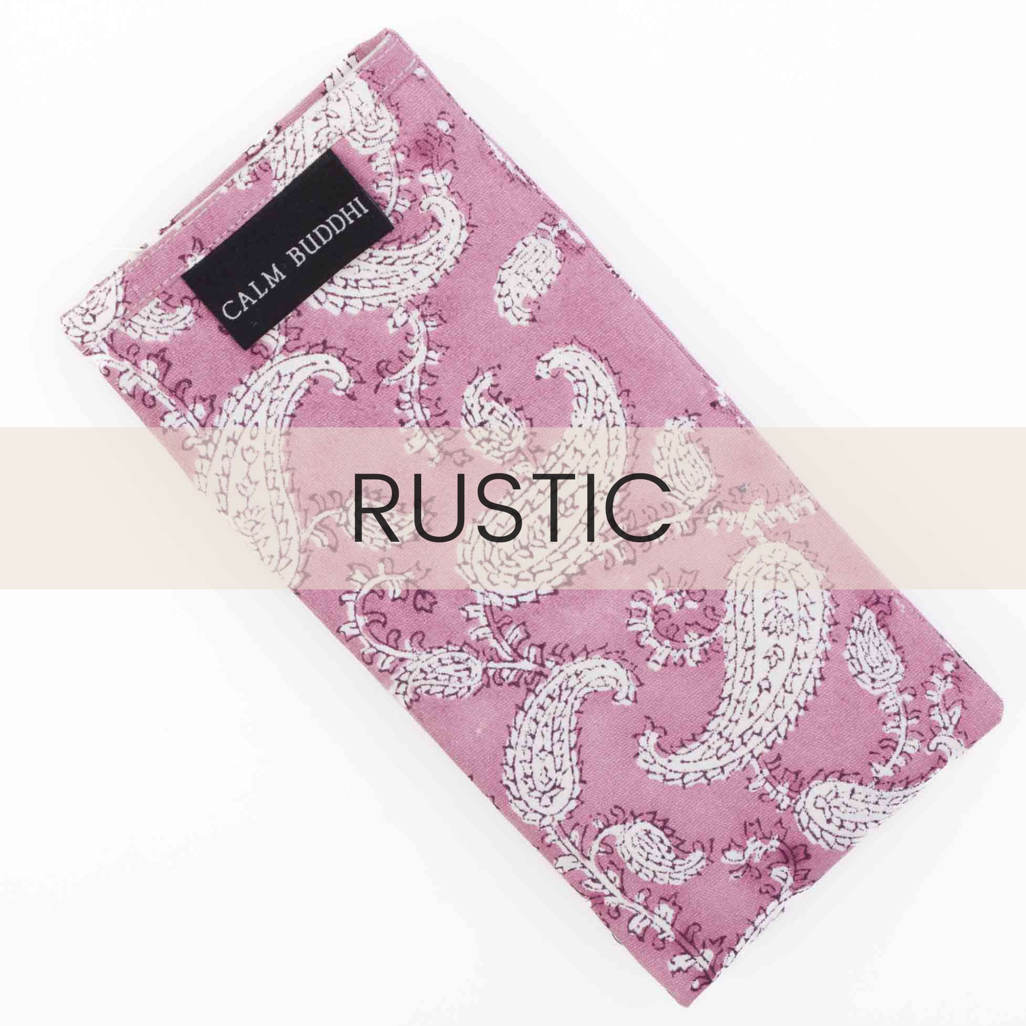 Indi Rose Paisley - Rustic Eye Pillow – Calm Buddhi