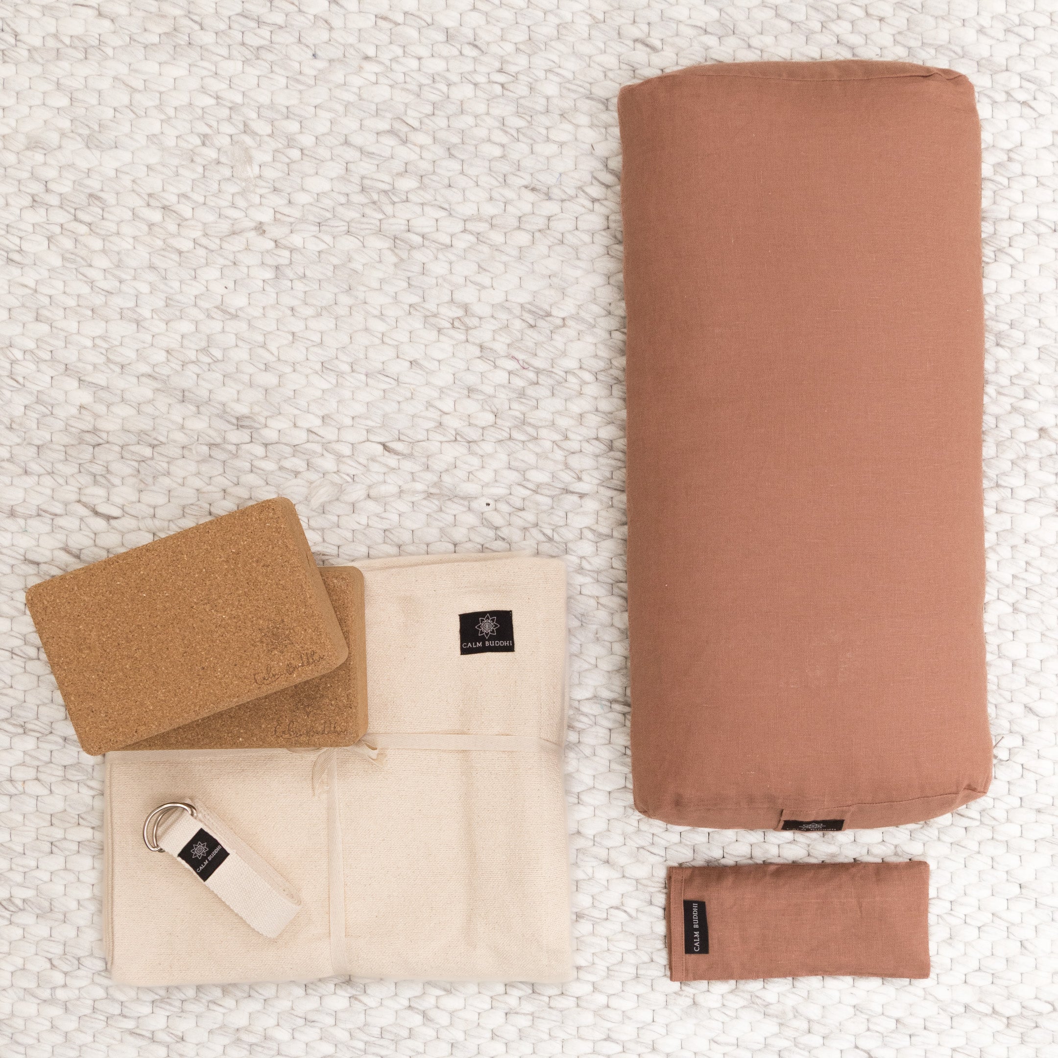 Luxury Yoga Bundle - Mocha Linen – Calm Buddhi